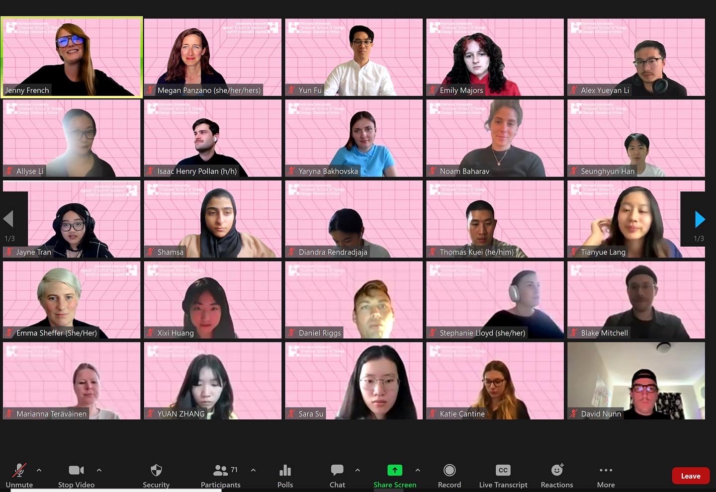 Harvard GSD Design Discovery Virtual - Early Design Education